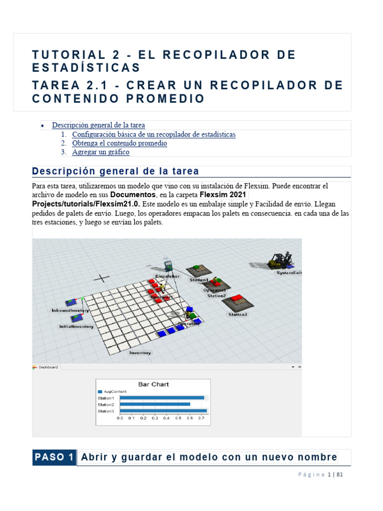 Tutorial Flexsim: Recopilador de Estadísticas | PDF | Ventana ...