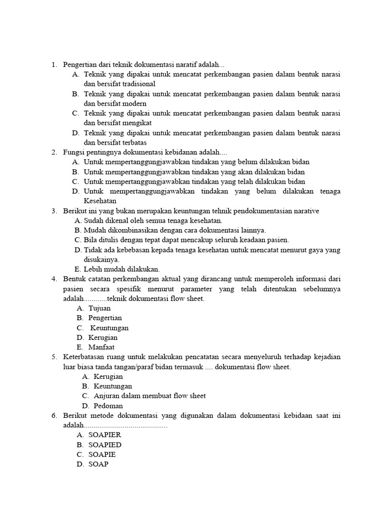 Kisi2 Uts Dokeb | PDF