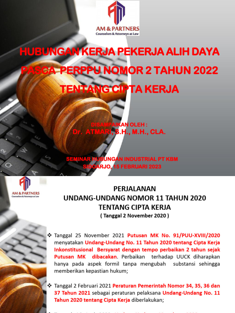 Alih Daya dan Hukum Ketenagakerjaan | PDF | Pengelolaan Keuangan & Uang