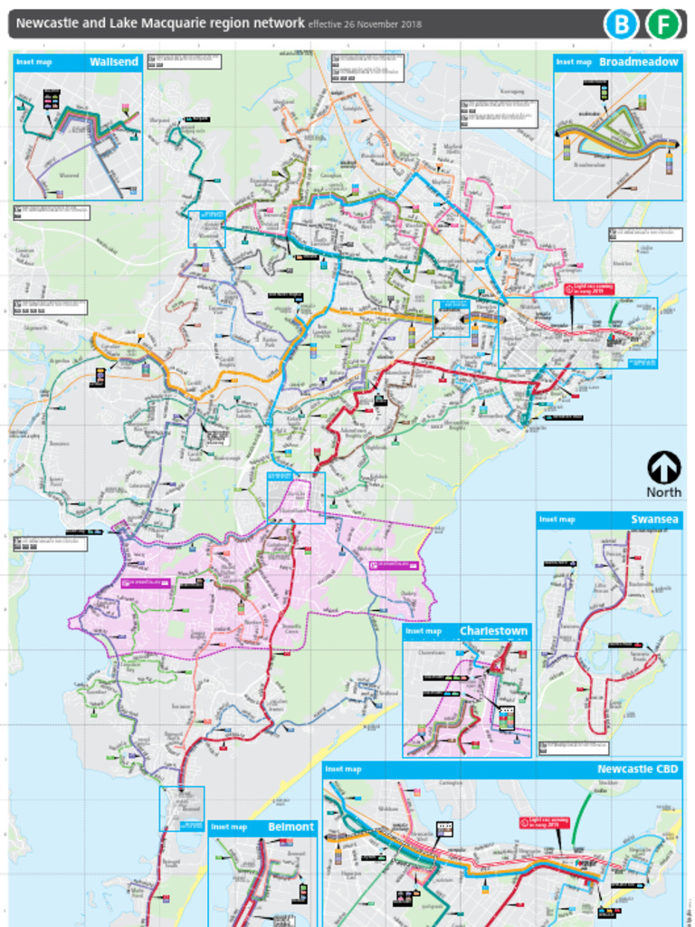 Newcastletransport Network Map | Download Free PDF | Transport Companies | Bus Transport