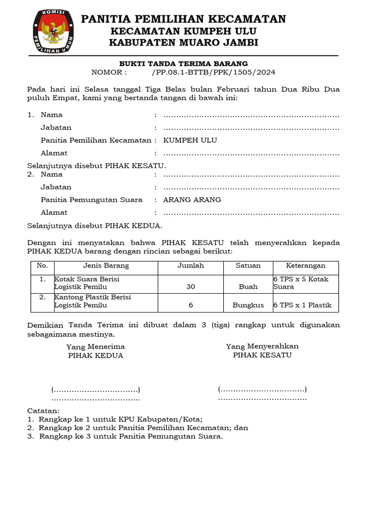 BTTB Ppk-Pps. Kumpeh Ulu | PDF