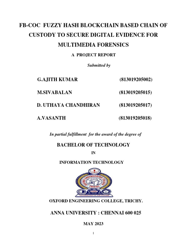 FB Coc 1 | PDF | Digital Forensics | Authentication