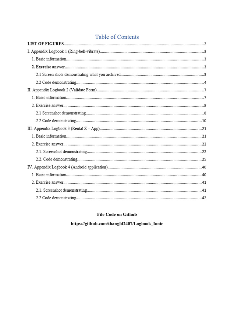 Logbook Ionic | PDF | Screenshot | Databases
