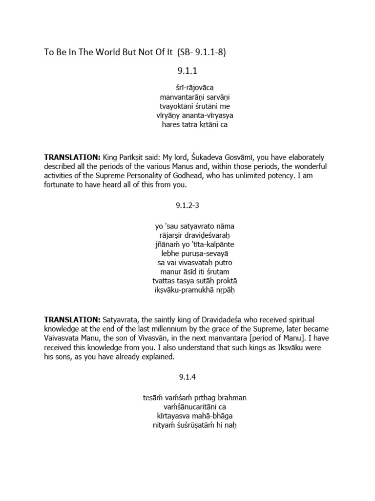 Kings of Vaivasvata Manu Dynasty | PDF | Bhagavad Gita | Indian Religions