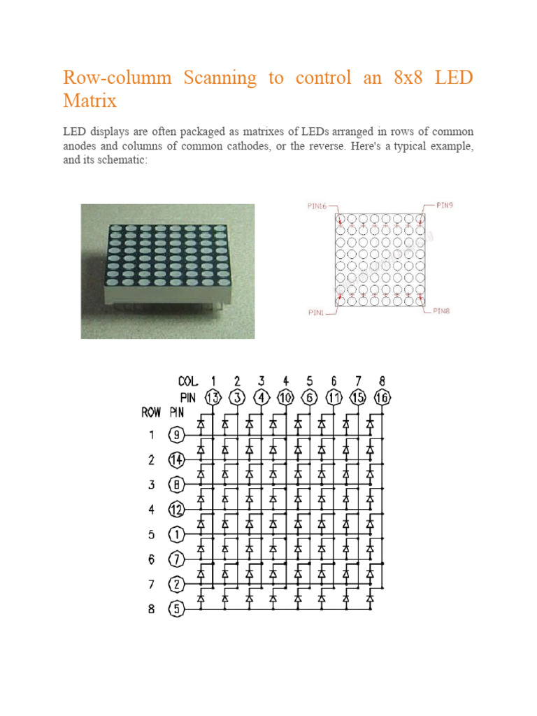 25 - 8x8 LED Matrix | PDF | Arduino | Matrix (Mathematics)