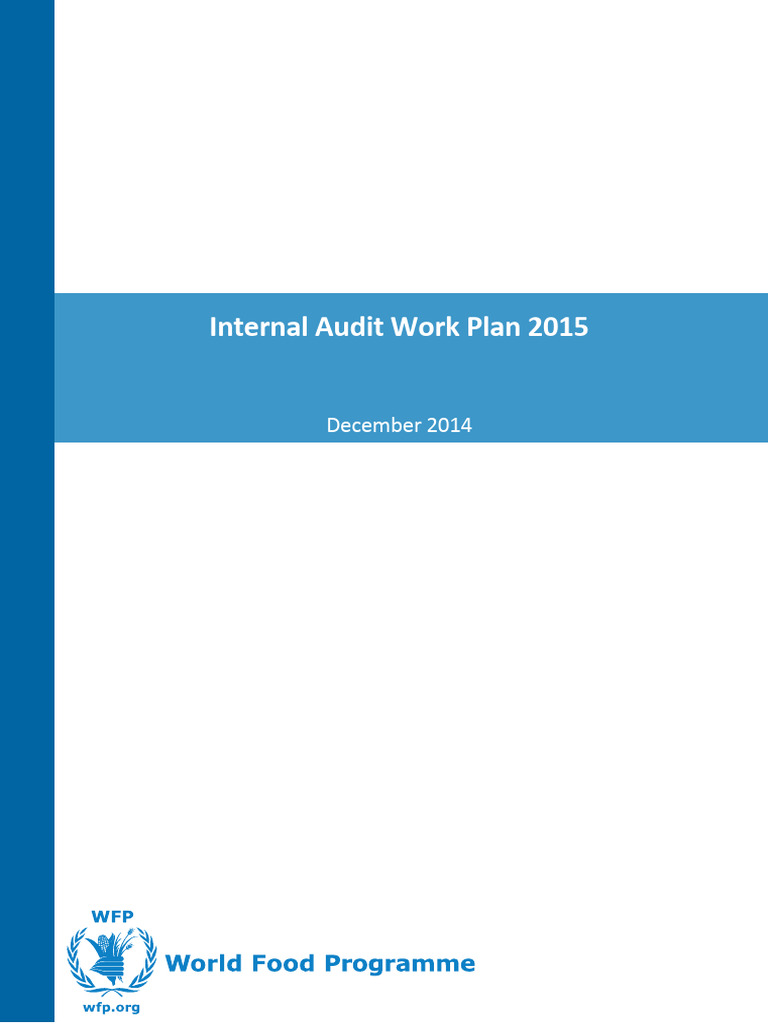Internal Audit Work Plan 2015 | PDF | Internal Audit | Internal Control