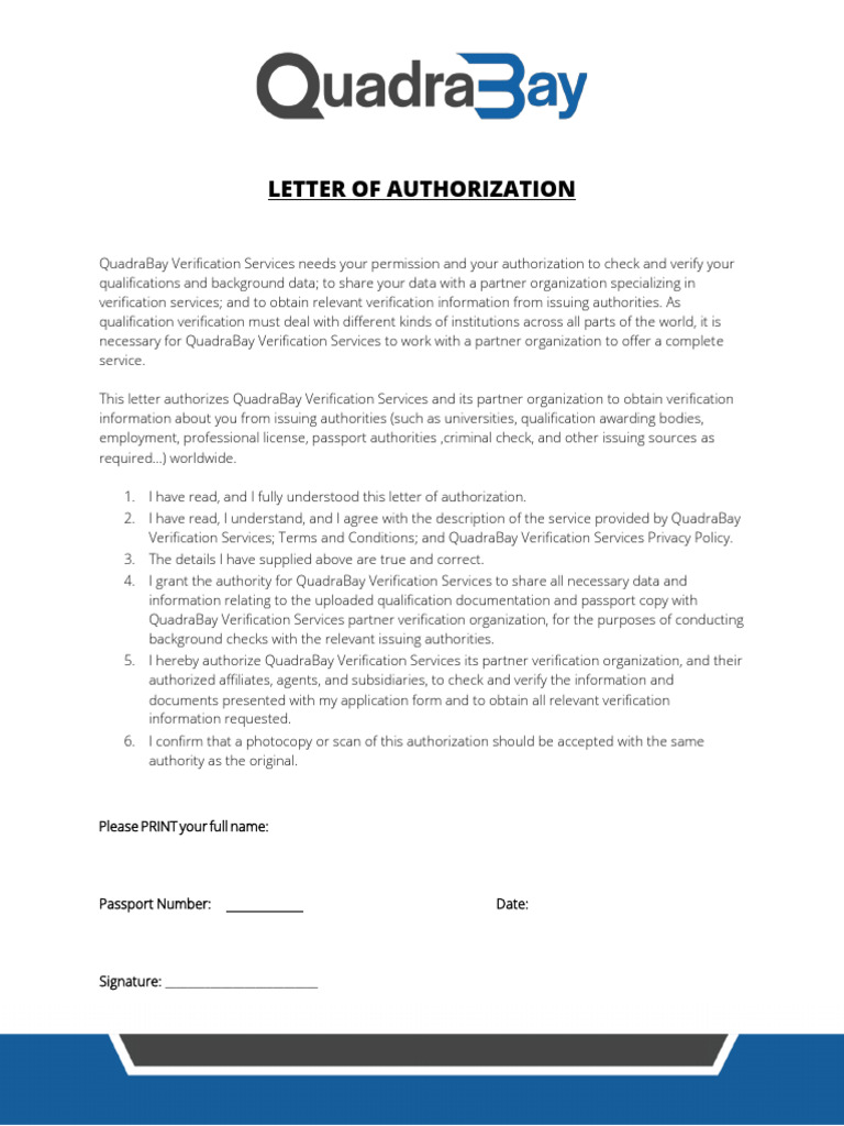 Consent Form QUADRABAY | PDF