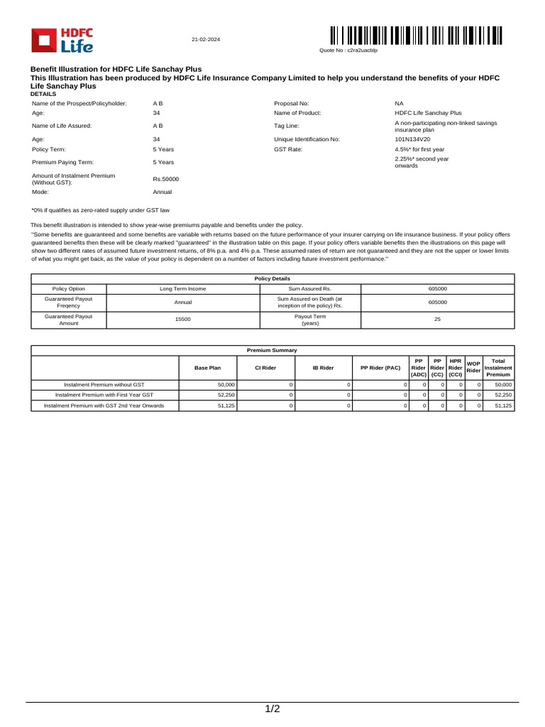 Illustration | PDF | Life Insurance | Insurance