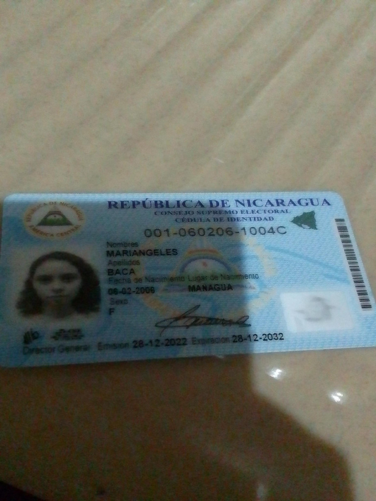 Cédula de Identidad Mari | PDF