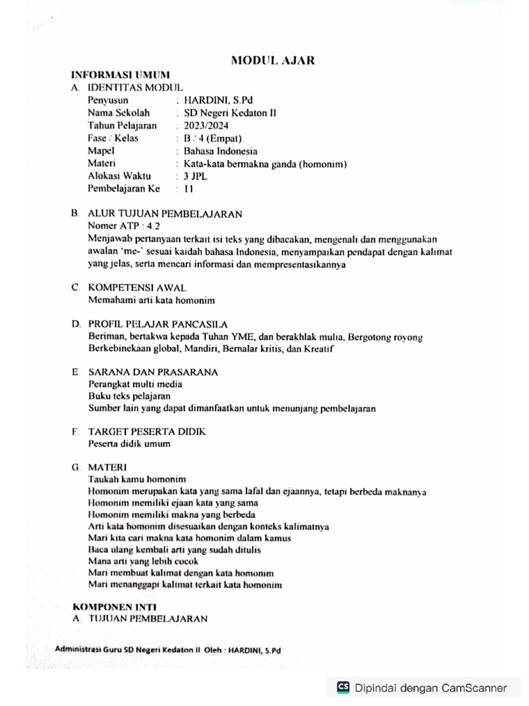 Modul Ajar | PDF