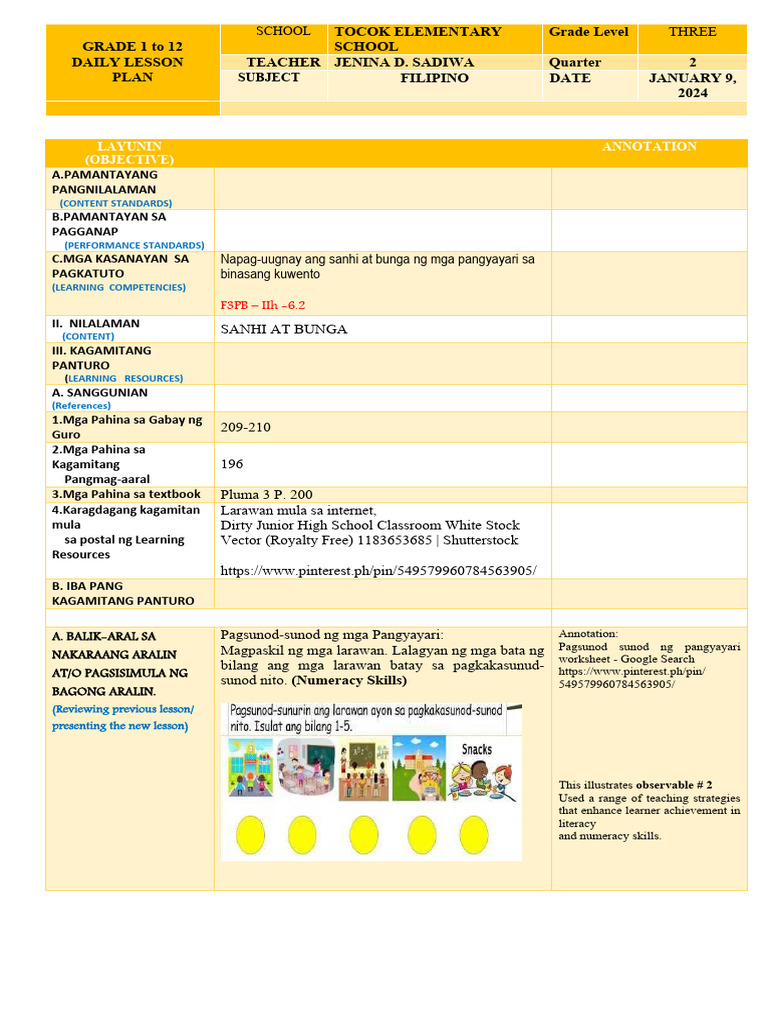 FILIPINO 3 COT 2 Final | PDF