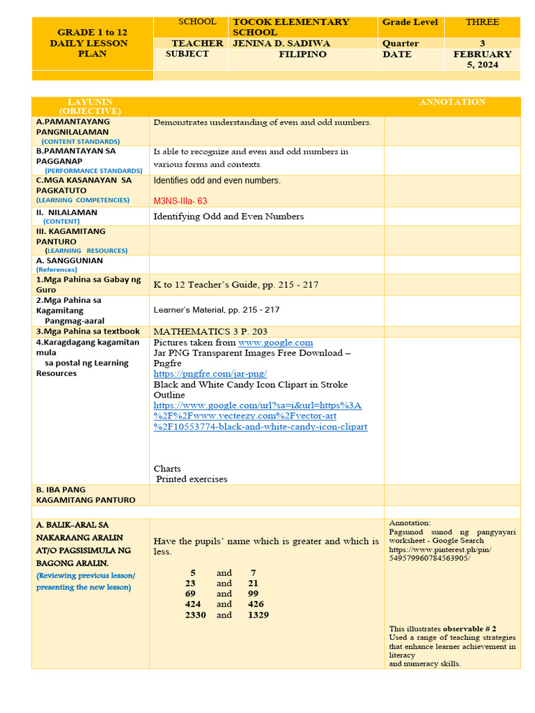 MATHEMATICS 3 COT 3 Final | PDF | Learning | Cognition