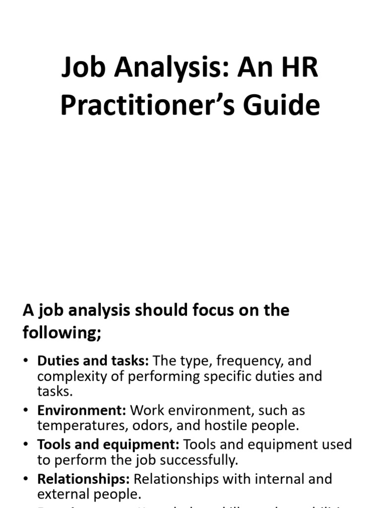 Job Analysis | PDF | Human Resource Management | Recruitment