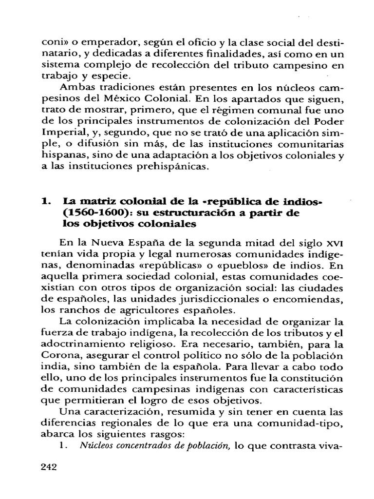 Comunidades Indígenas en la Colonia | PDF | Nueva españa | México