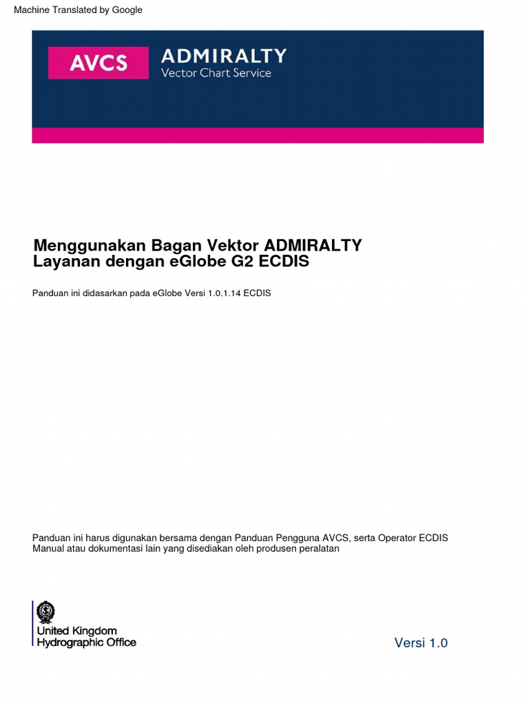 Panduan eGlobe G2 ECDIS dan AVCS | PDF