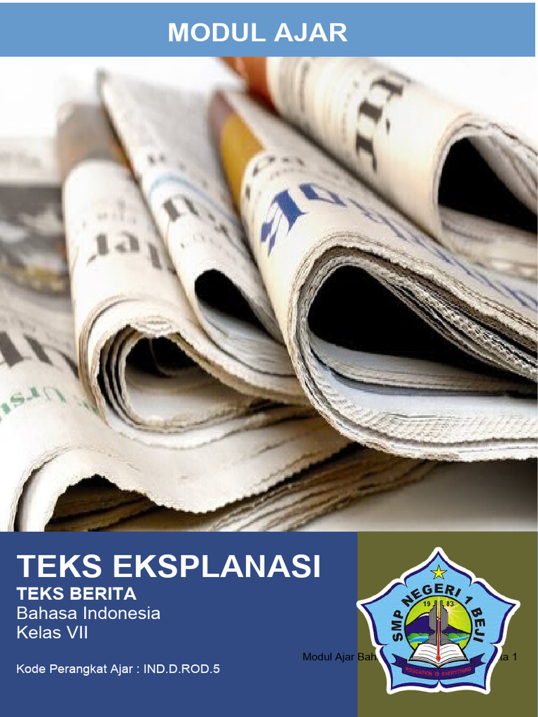 Modul Ajar Teks Eksplanasi Kelas VII | PDF | Karier & Perkembangan