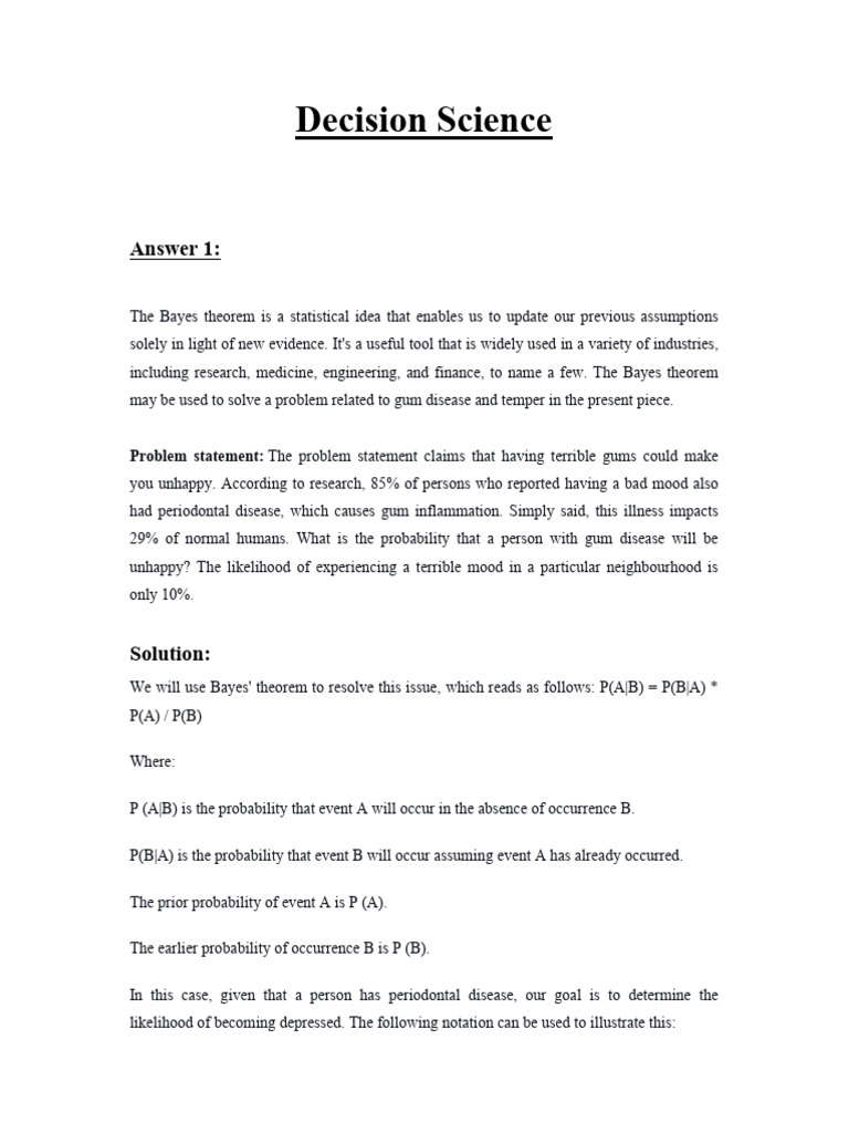 Decision Science | PDF | Coefficient Of Determination | Errors And Residuals