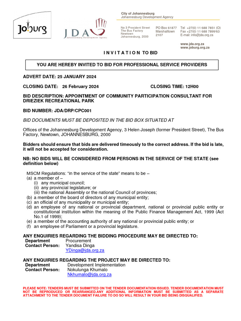 RFP - CPC - 2024 Drieziek | PDF | Consultant | Request For Proposal