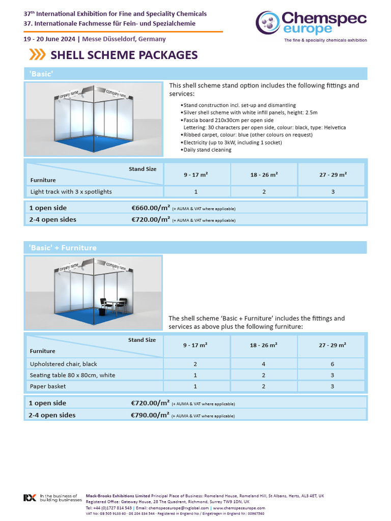Chemspec Europe 2024 Exhibition Details | PDF | Decorative Arts ...