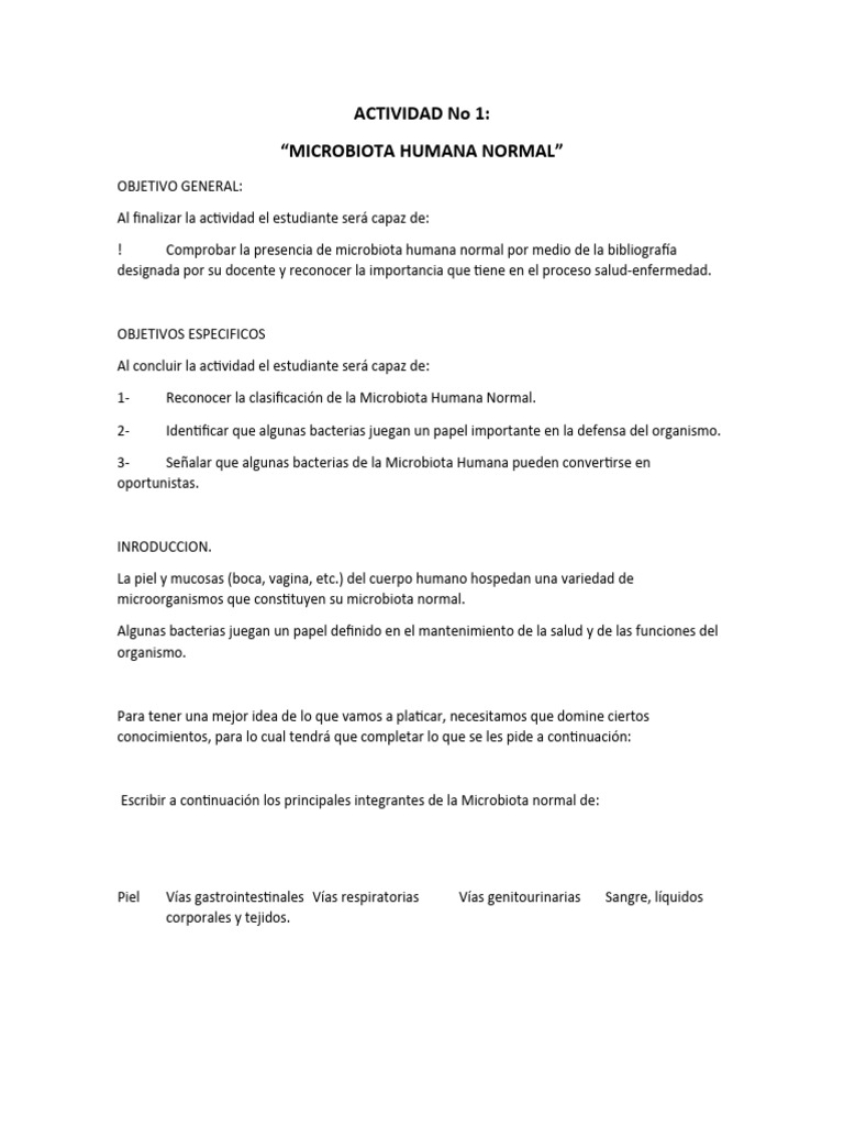 ACTIVIDAD No 1 LAB ET | PDF | Organismos | Microscopía