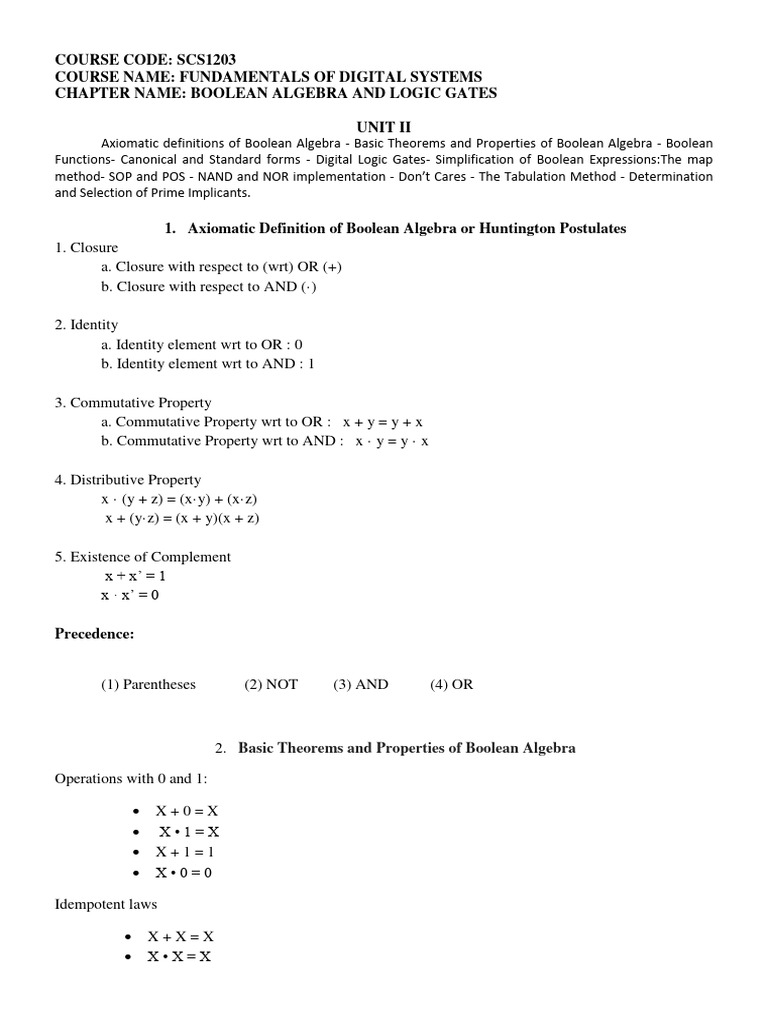 K Map & Quine Notes | PDF | Logic Gate | Algebra
