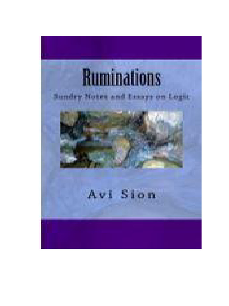 Ruminations | PDF | Thought | Paradox