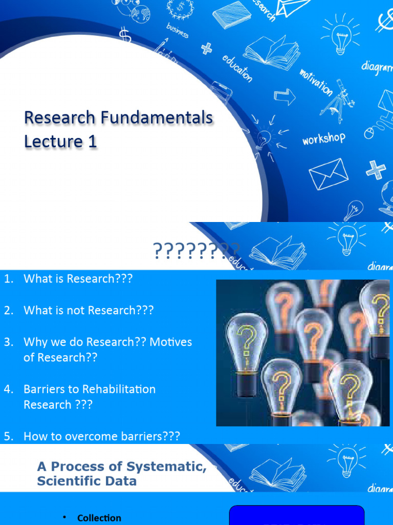 Lec 1 Research Fundamentals | PDF | Science | Knowledge