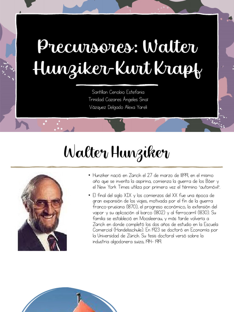 Pioneros del Turismo: Hunziker y Krapf | PDF | Turismo | Sicología