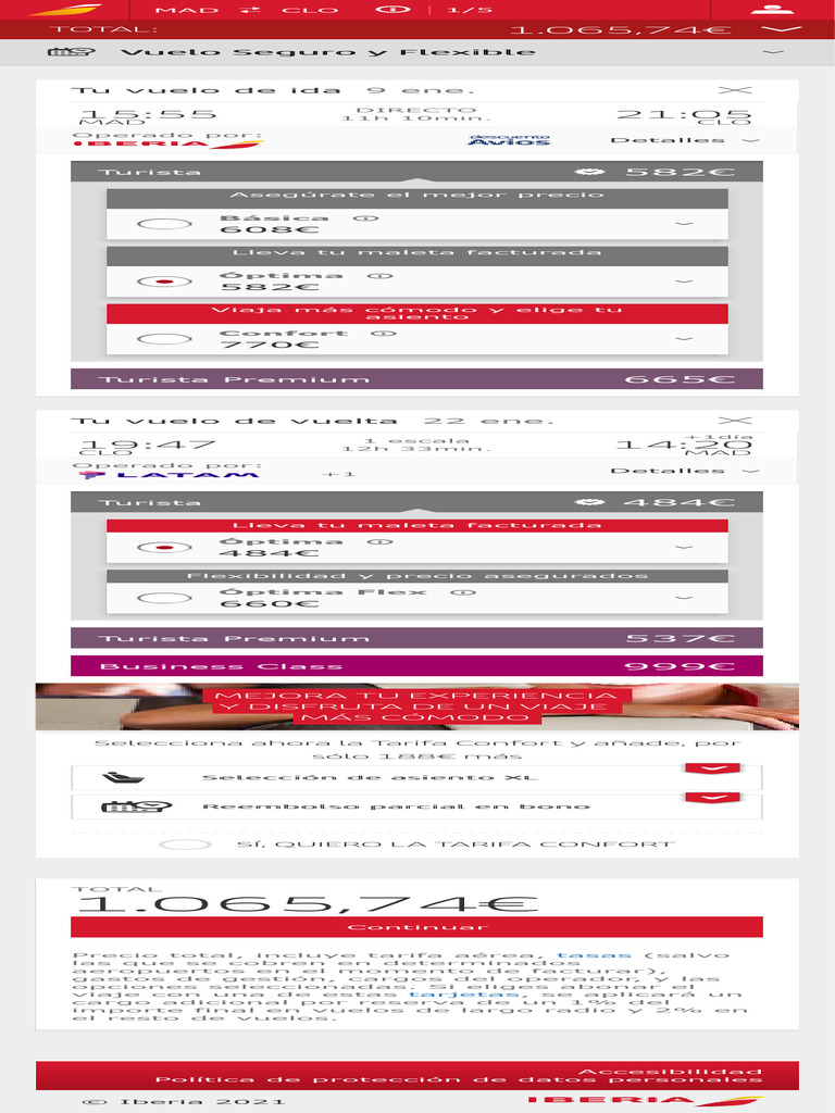 Selección de Vuelos | PDF
