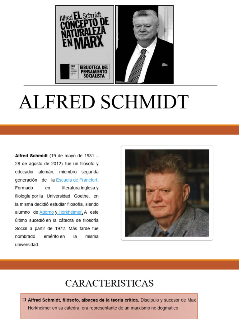 Alfred Schmidt | PDF | Ciencias sociales