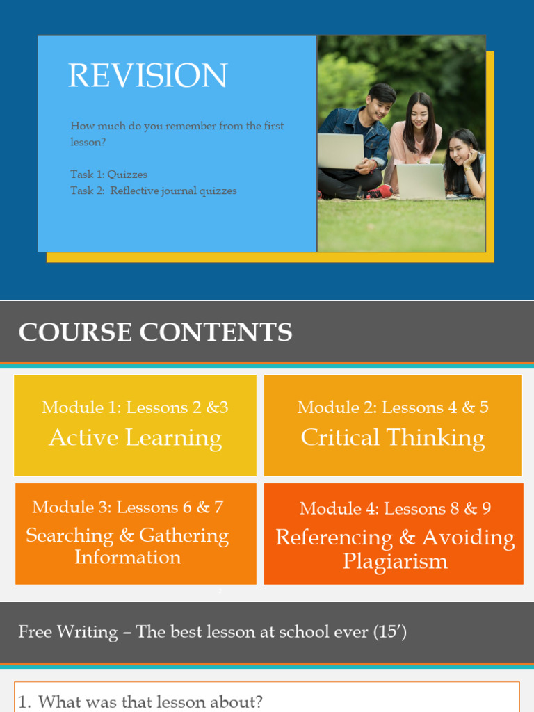 03.AS - Module 1 - W2 - 3 Active Learning - 05.2023 | PDF | Learning | Motivational