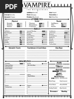 VTM V5 Sheets | PDF