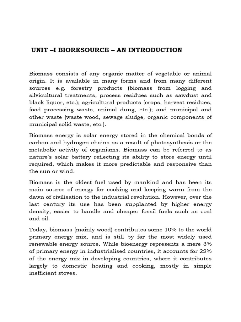 BRT Unit 1 | PDF | Biofuel | Anaerobic Digestion