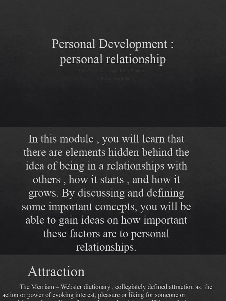 Personal Development | PDF | Interpersonal Attraction | Physical Attractiveness
