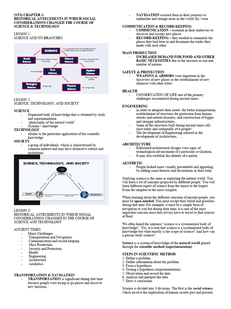 Sts Prelim 1 | PDF | Science