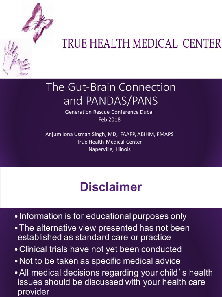 18 Gut Brain and Pandas Pans | PDF | Diseases And Disorders | Medical ...
