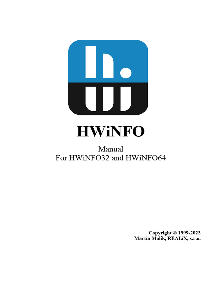 HWiNFO Manual | Download Free PDF | Installation (Computer Programs) | Windows Registry