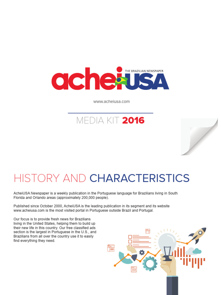 AcheiUSA Newspaper Media Kit 2016 | PDF | Newspapers | Brazil