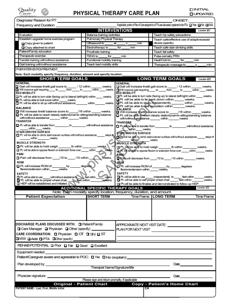 PT Forms | PDF | Physical Therapy | Anatomical Terms Of Motion