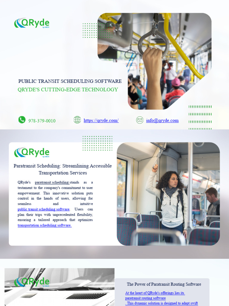 Public Transit Scheduling Software | PDF