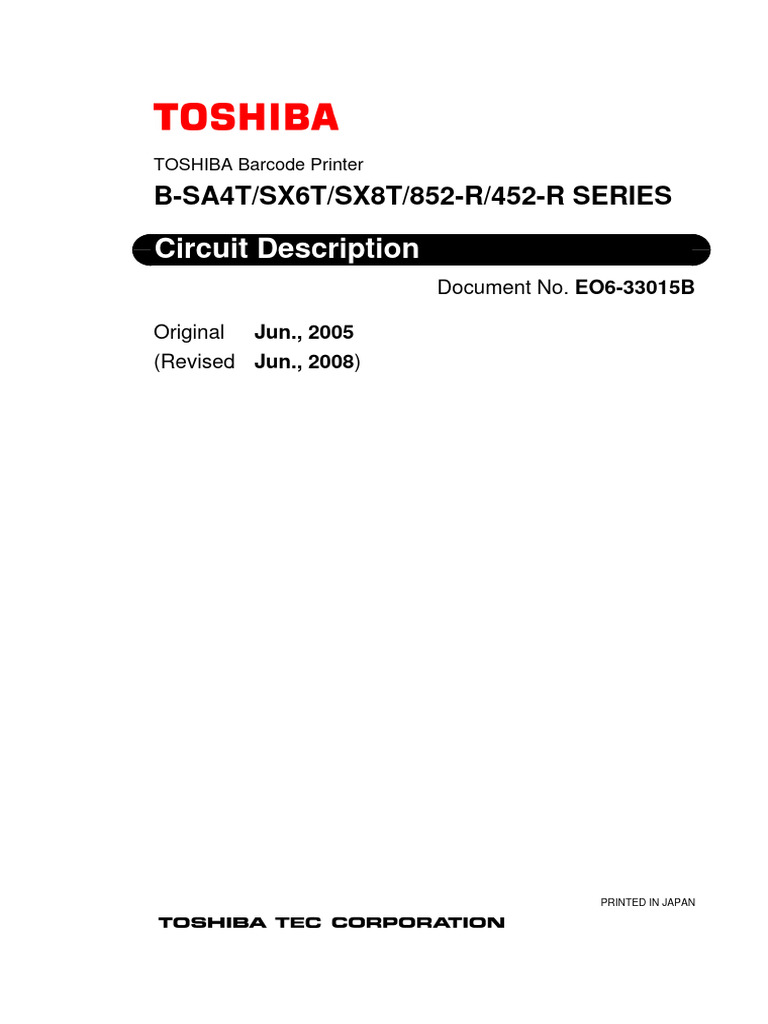 Toshiba | PDF | Electronic Engineering | Computer Engineering