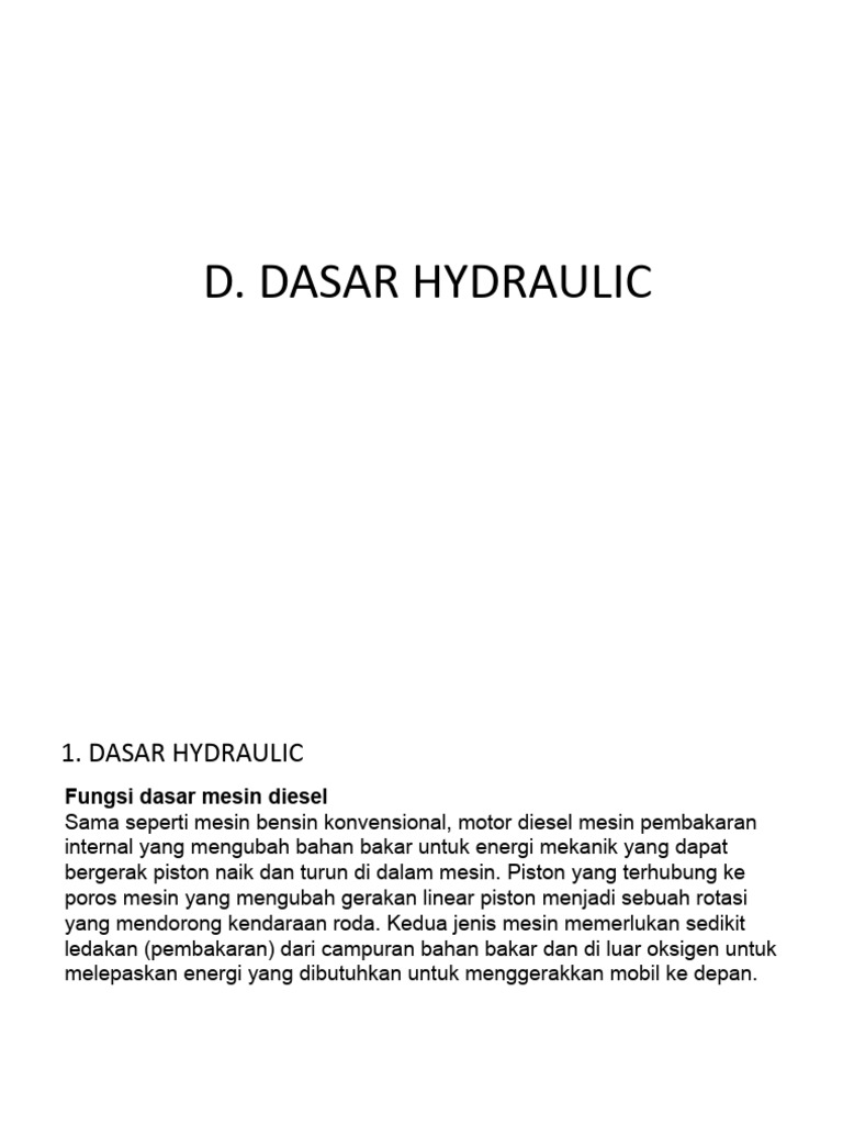 Animasi Pompa Hidrolik Excavator | PDF