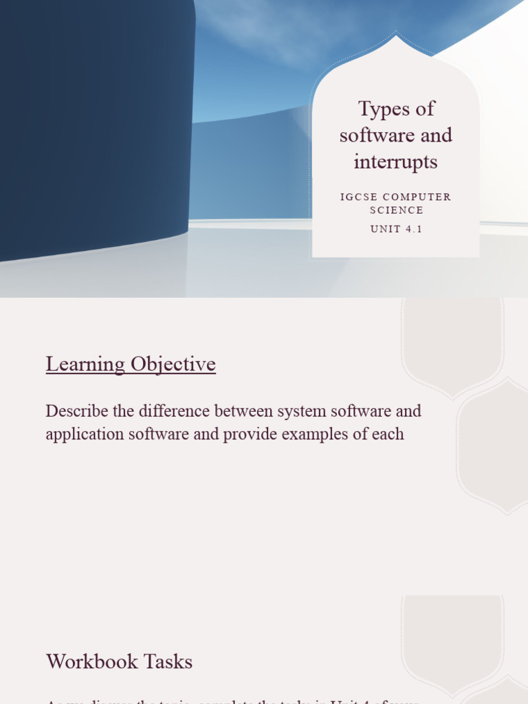 4.1 Types Software Interrupts | PDF | Operating System | Software