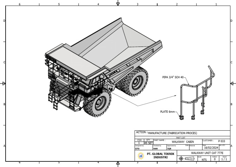 Walkway Unit Cat 777e | PDF
