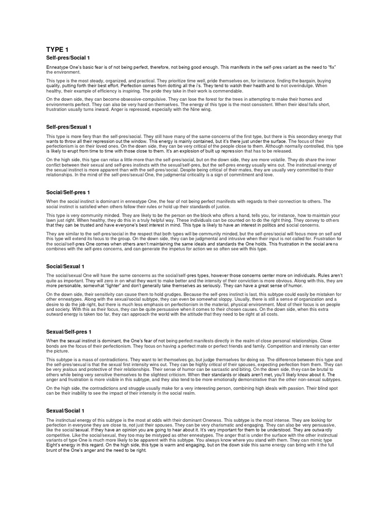 Enneagram Blind Alt Tip-1 | PDF | Intimate Relationships | Enneagram Of ...