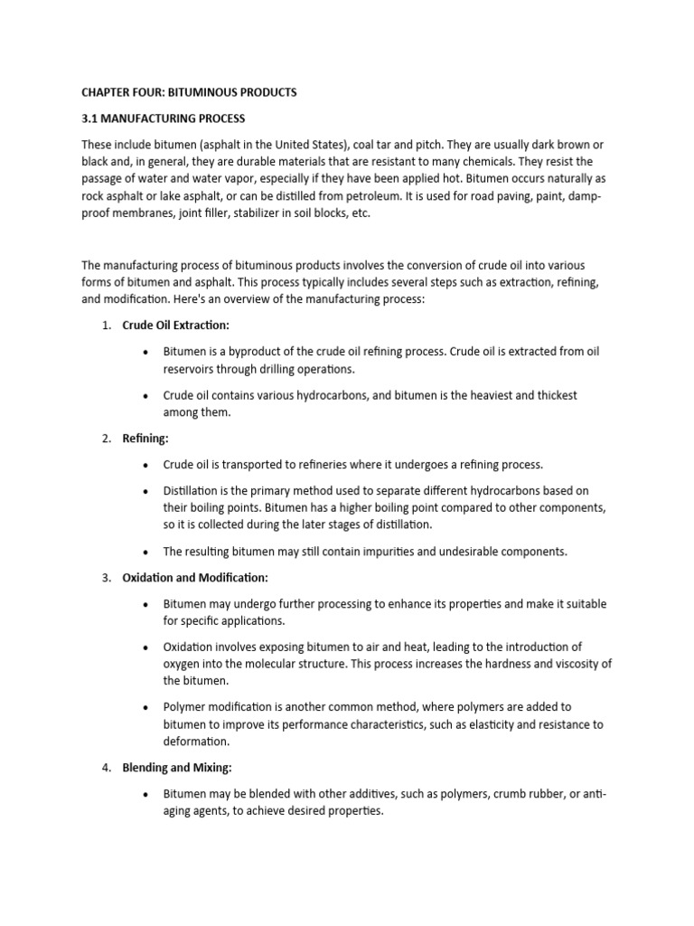 Bituminous Products | Download Free PDF | Road Surface | Petroleum