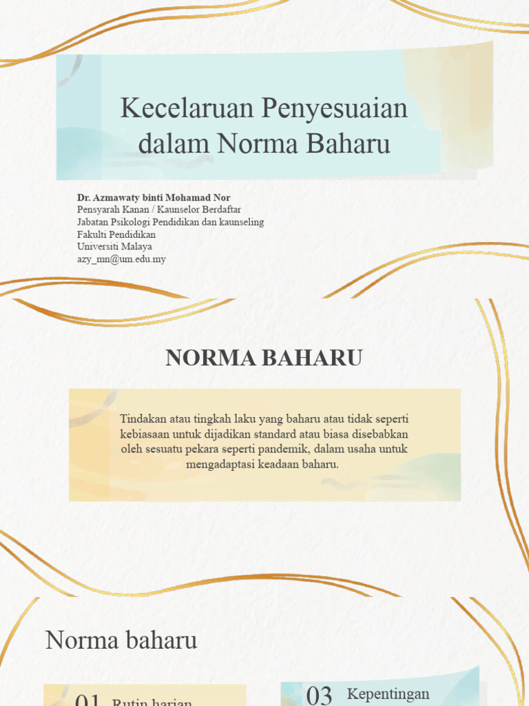 Kecelaruan Penyesuaian Dalam Norma Baharu BM Version | PDF