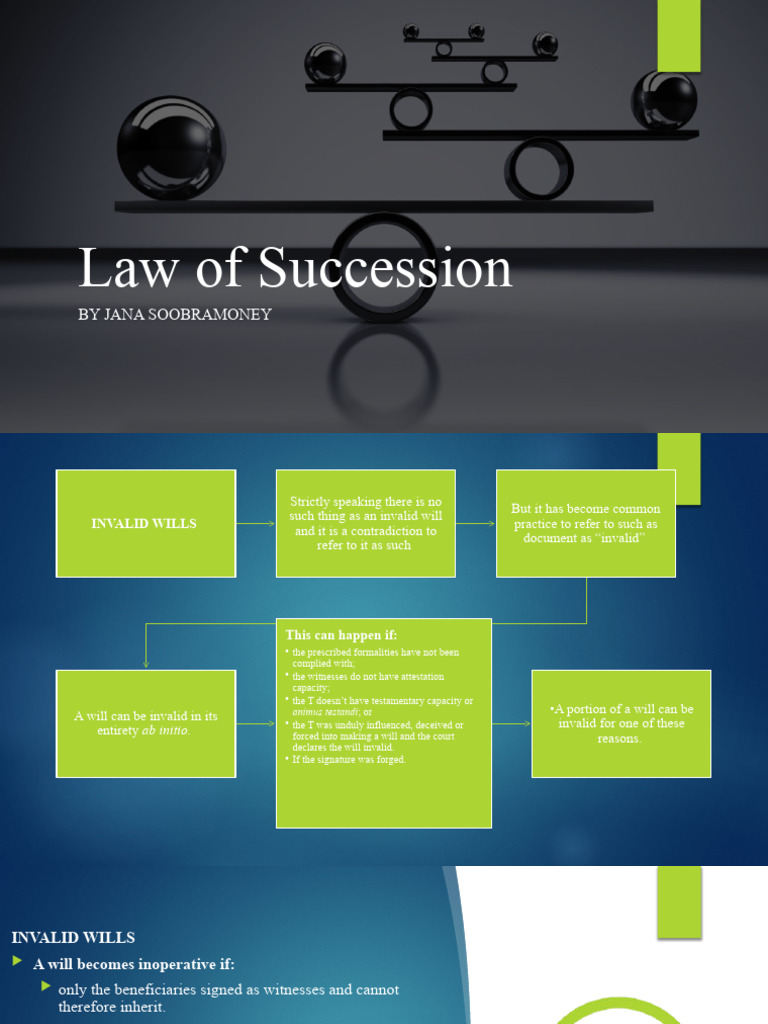 Law of Succession (LOSA) - LU3 - Theme 3 | PDF | Will And Testament ...