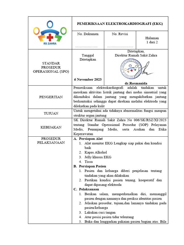 Spo Ekg | PDF | Sains & Matematika