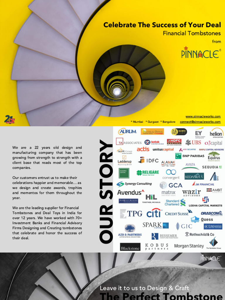 Celebrate The Success of Your Deal: Financial Tombstones | PDF ...